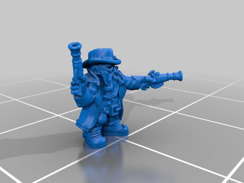 Free STL file Dual wield pistol dwarf gunslinger 🔫・3D print design to ...