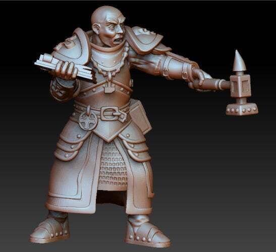 Free STL file Warrior priest (remastered)・3D printing design to ...