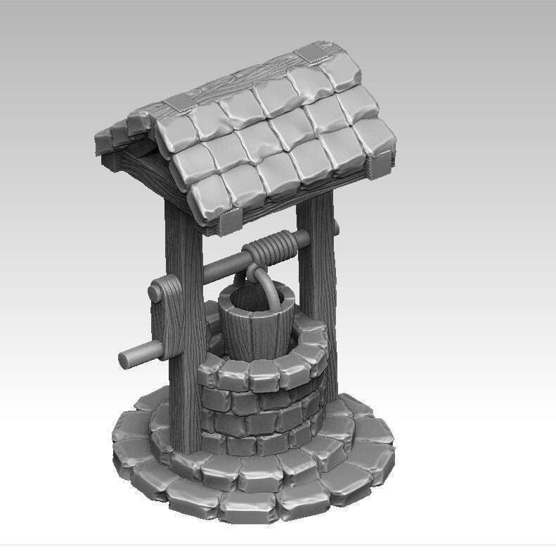 Free STL file Stone well・3D printing idea to download・Cults