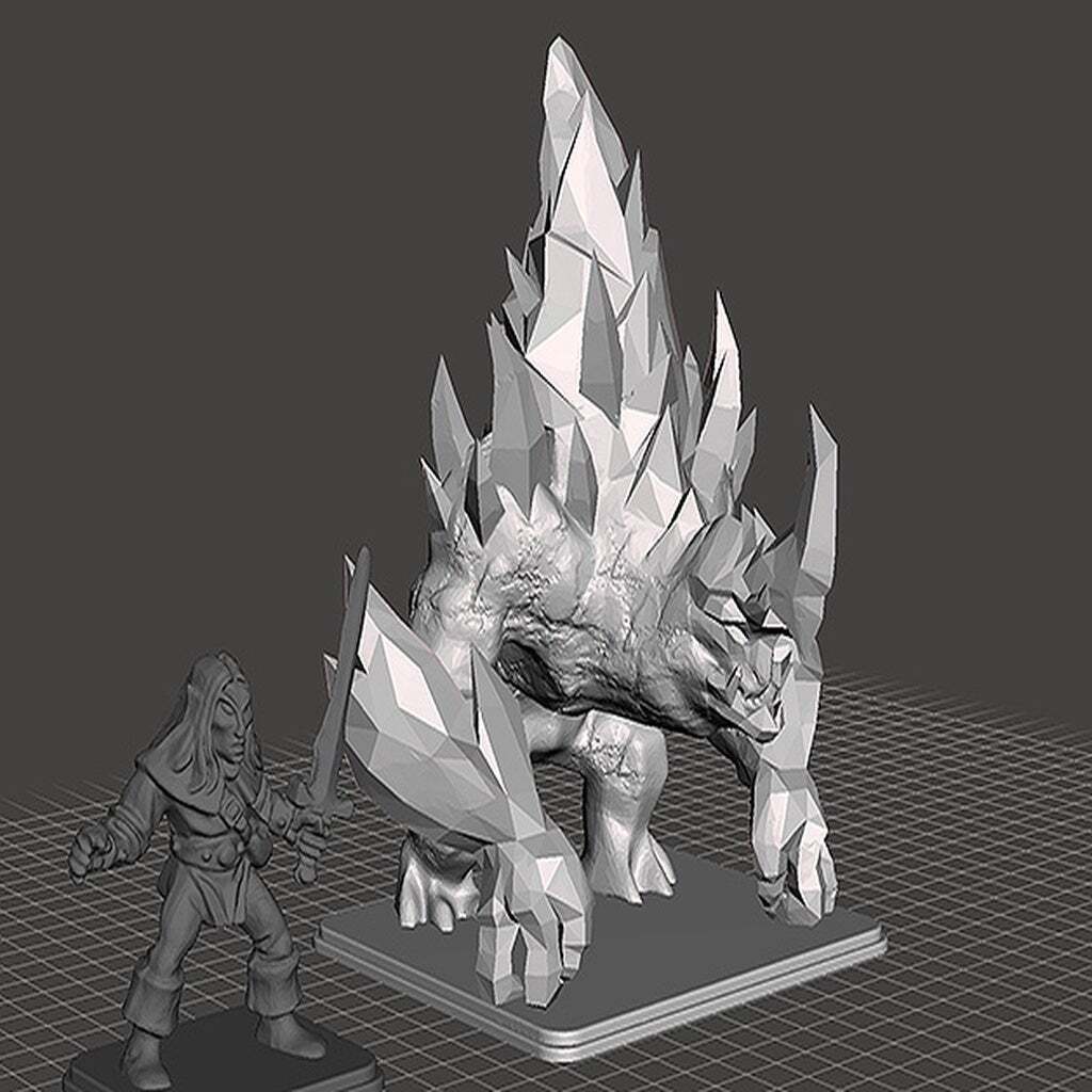 Free STL file Elemental - Crystal Fury 🔮・3D print model to download・Cults
