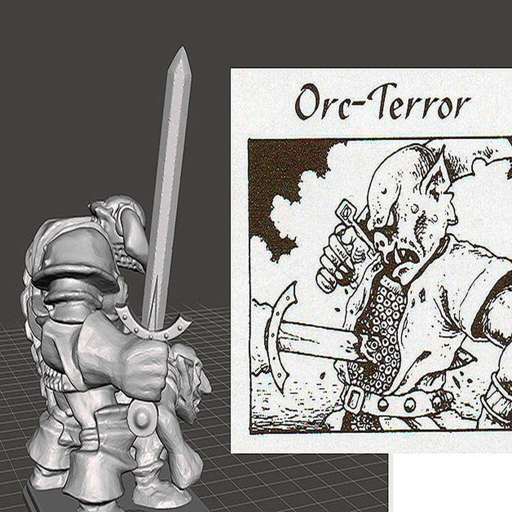 Free STL file HeroQuest - Chaos Warlord with Orcs Bane ⚔・Model to ...