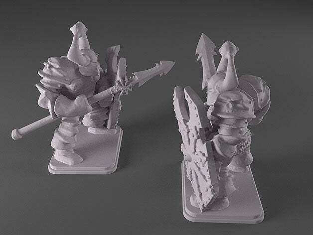 Free STL file HeroQuest - Chaos Doom Guards・3D printer design to ...