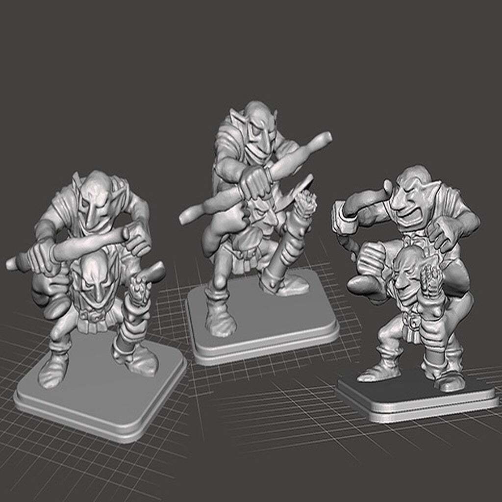 Free STL file HeroQuest - Goblin Archer Tag Team・3D printer design to ...