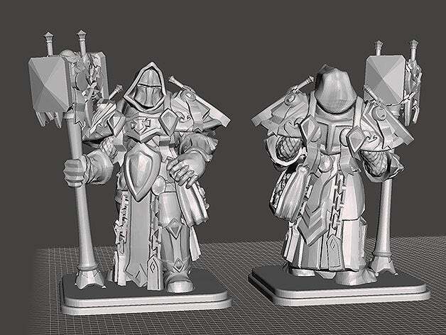 Free STL file paladin - uther in judgment armor・3D printer design to ...