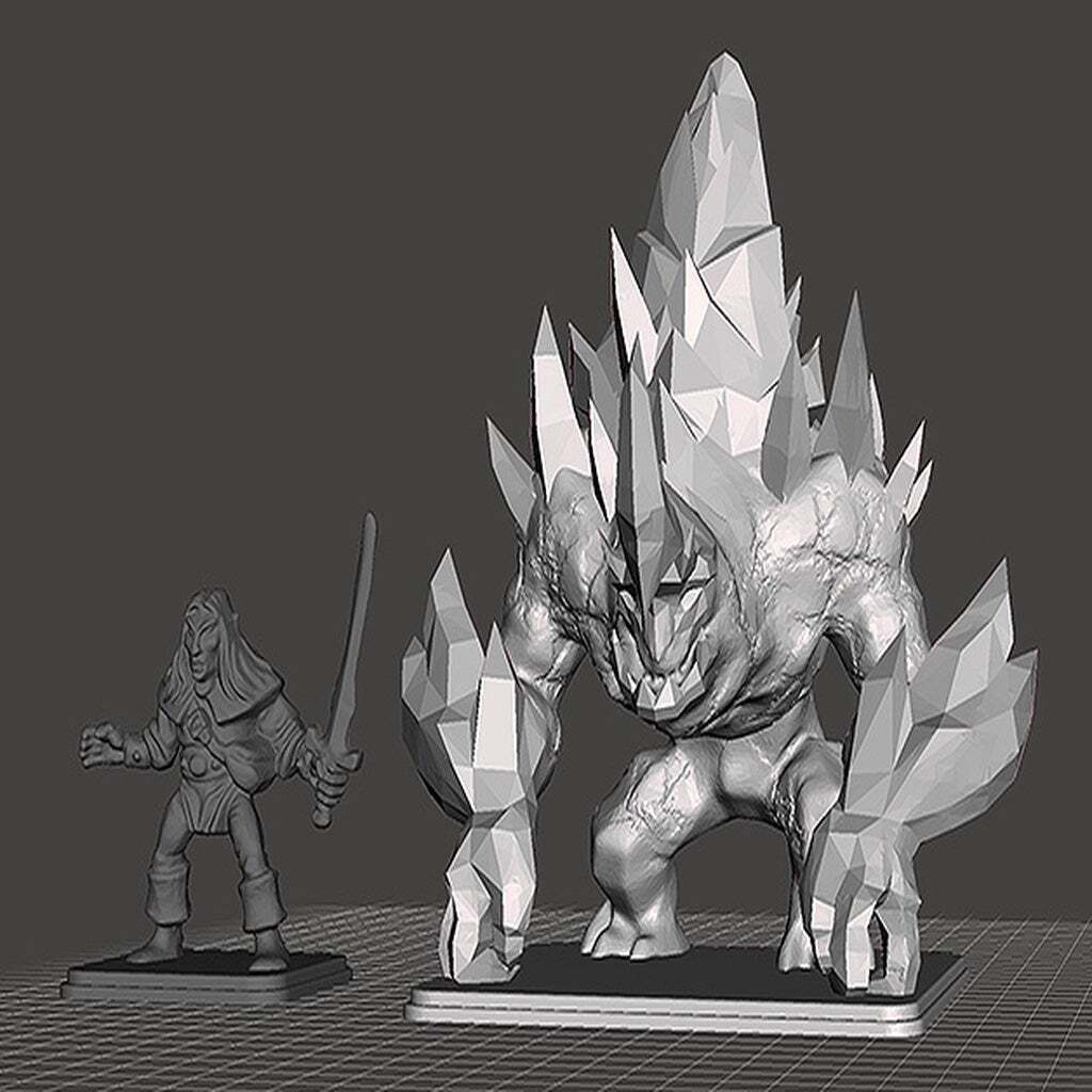 Free STL file Elemental - Crystal Fury 🔮・3D print model to download・Cults