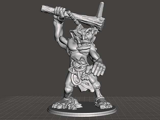 Free STL file HeroQuest - Bashy Zombi Troll 1/2・3D print model to ...