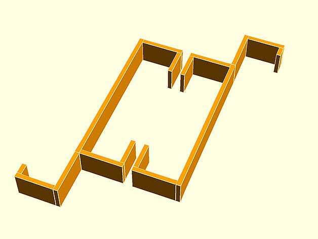 Free STL file Customizable rectangular things Holder...・Model to ...