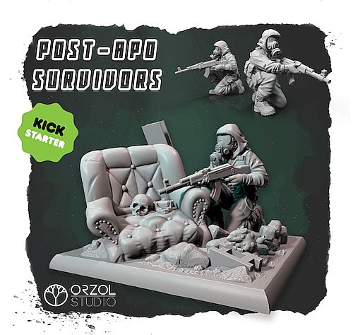 Free STL file Stalker Mini Diorama・3D printer design to download・Cults