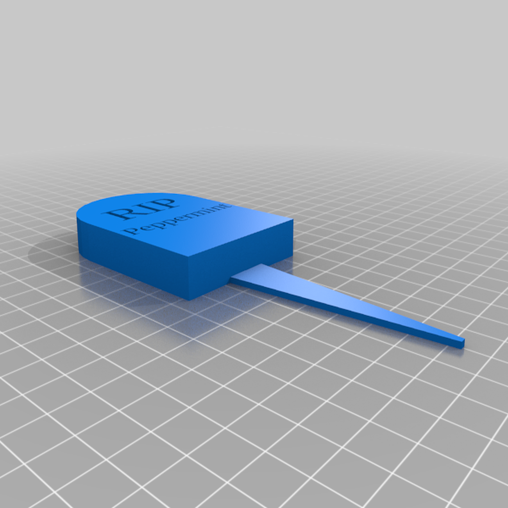Free 3D file Peppermint Plant Marker・3D printable model to download・Cults