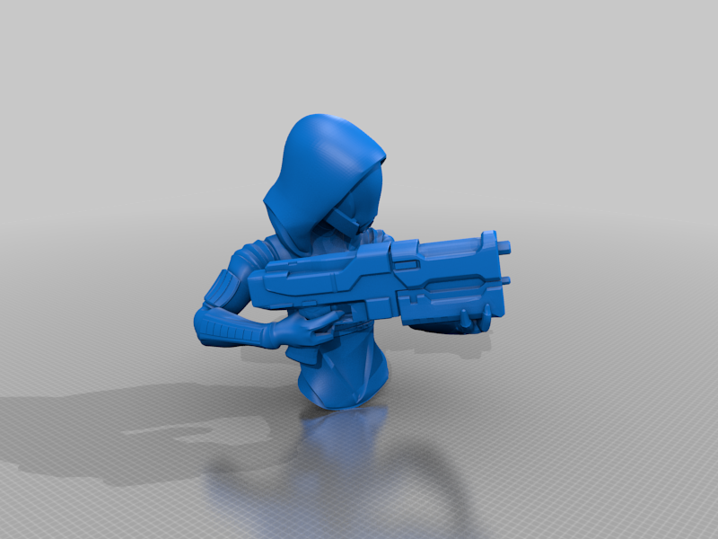 Free STL file Mass Effect Tali Figurine - Split & Keyed 🎲・Design to ...