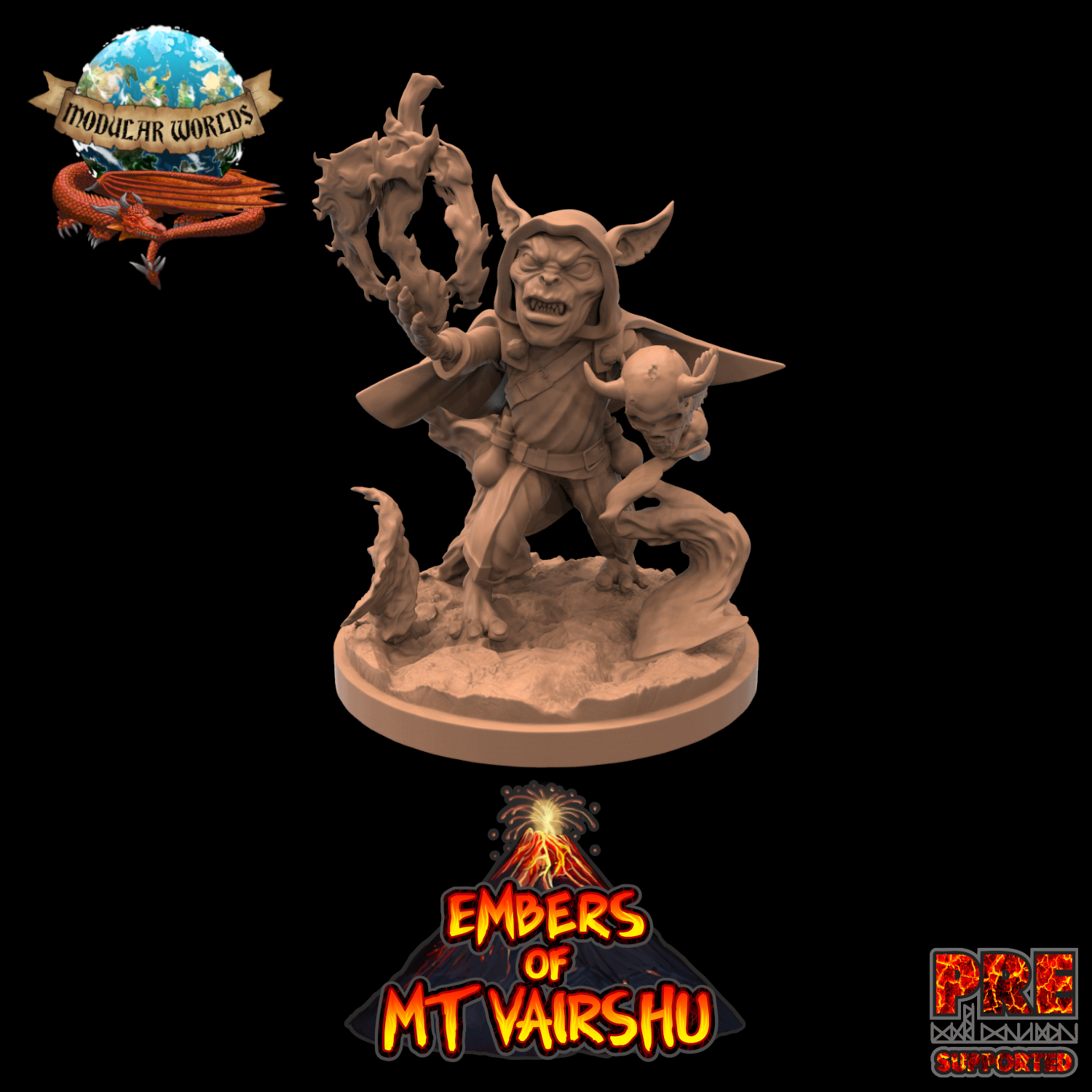 Archivo STL Piromante Goblin・Diseño para descargar y imprimir en 3D・Cults