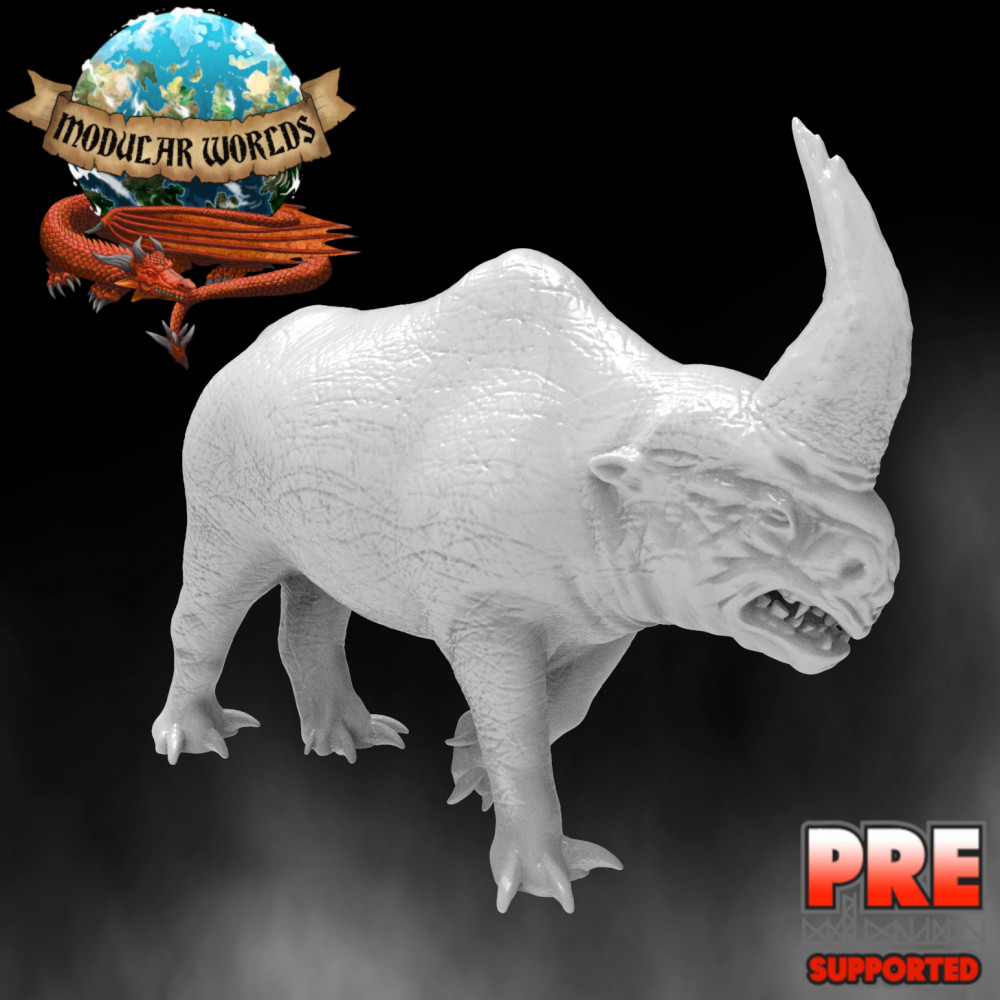 3D file Rhino Beasts (2 Variants) 🦏・3D printing idea to download・Cults