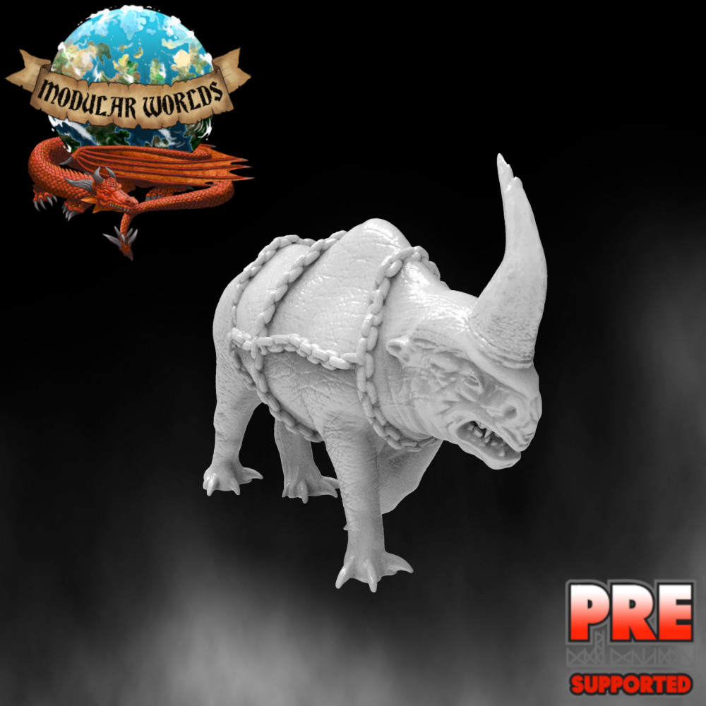 3D file Rhino Beasts (2 Variants) 🦏・3D printing idea to download・Cults