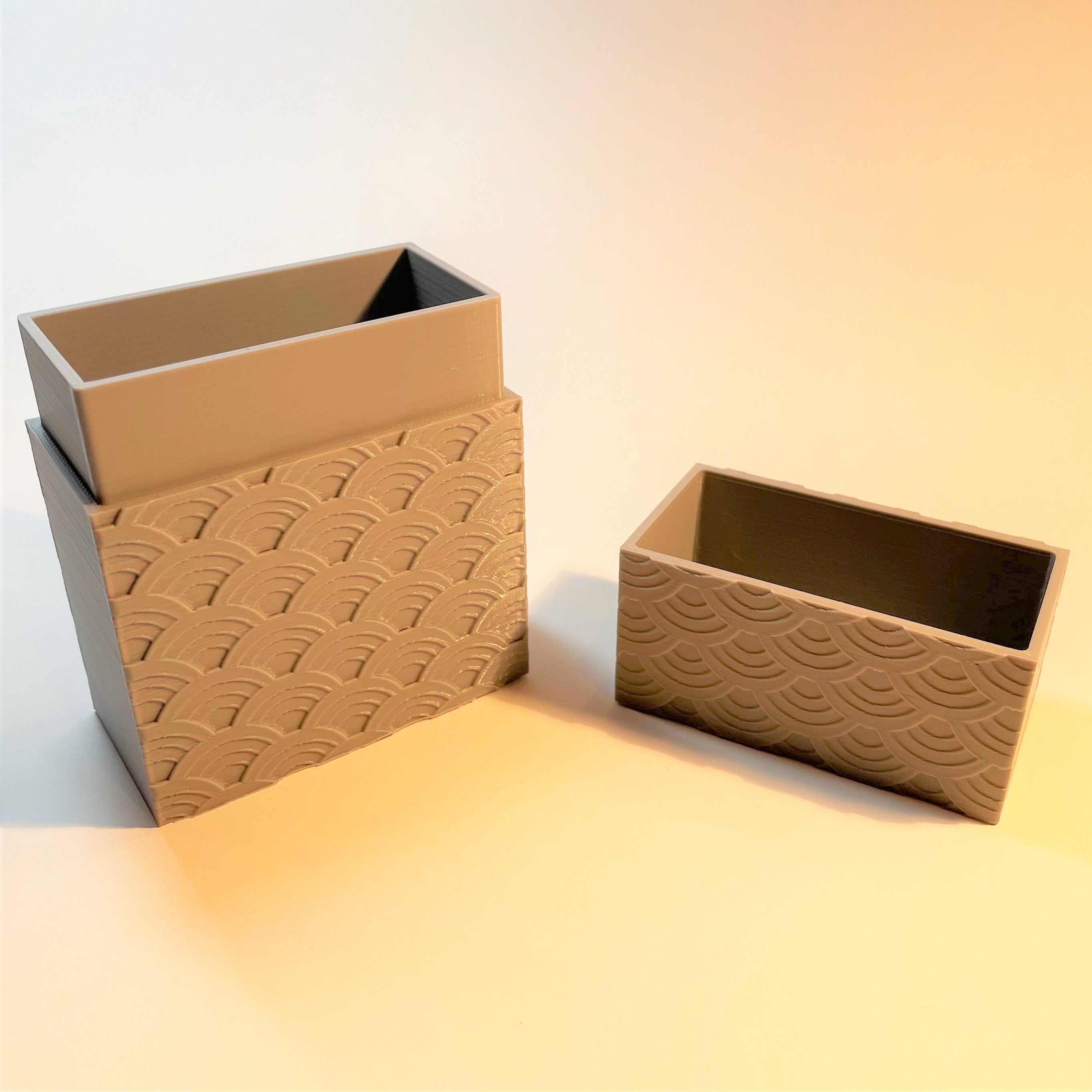 STL file Repeating Wave Deck Box・3D printing design to download・Cults