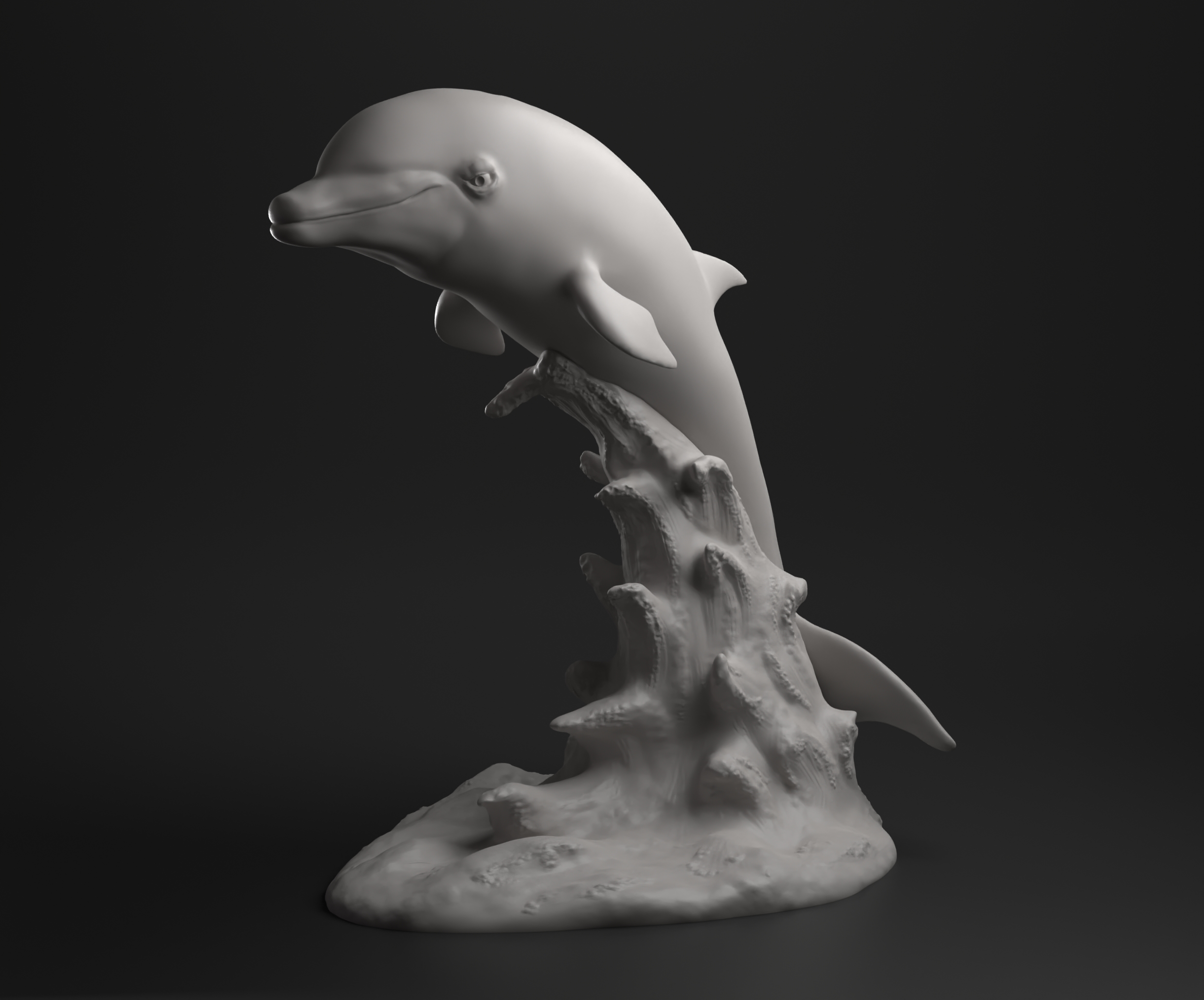 3D file Dolphin jumping statue・Template to download and 3D print・Cults