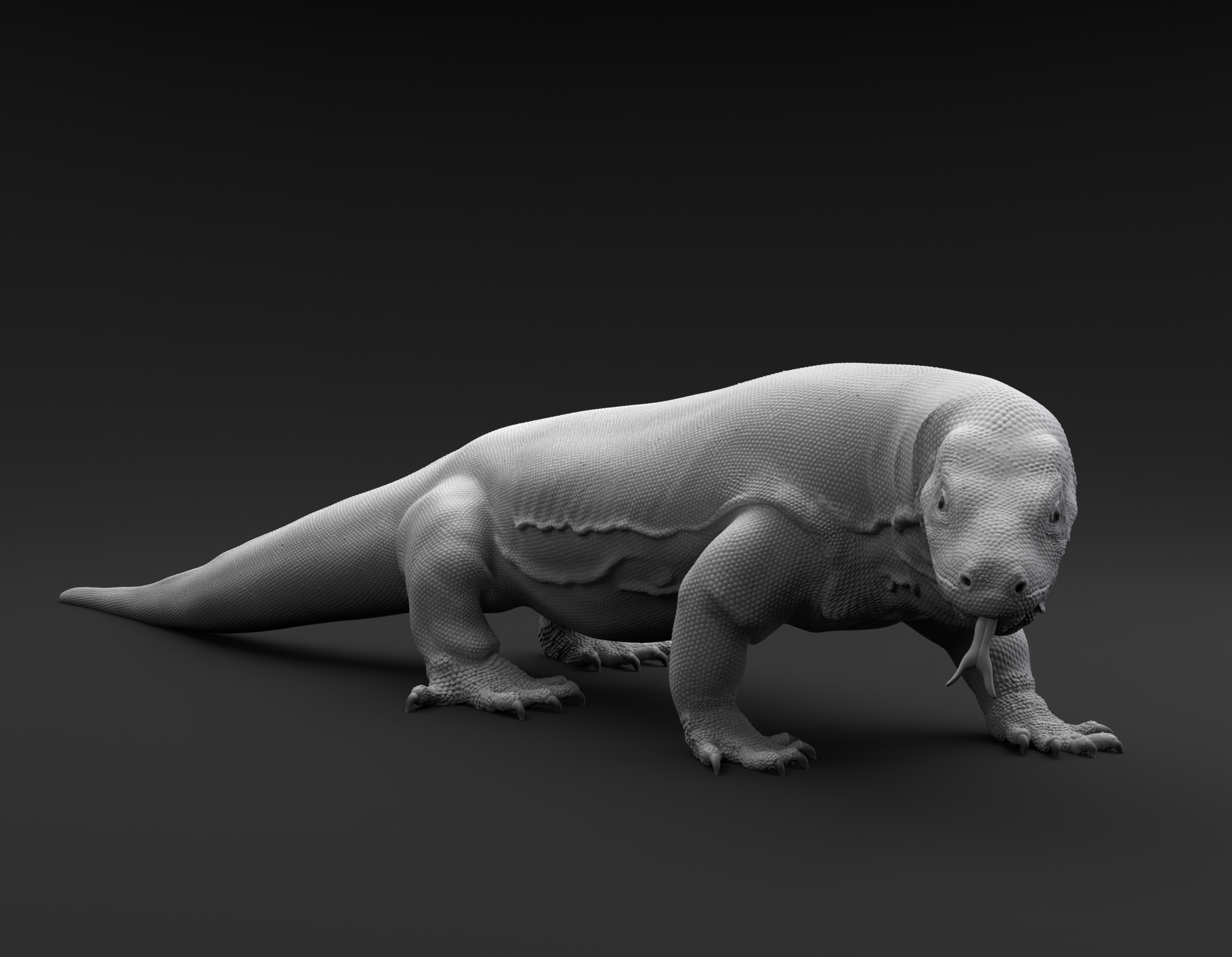 3D file Komodo dragon 🐉・3D printing template to download・Cults