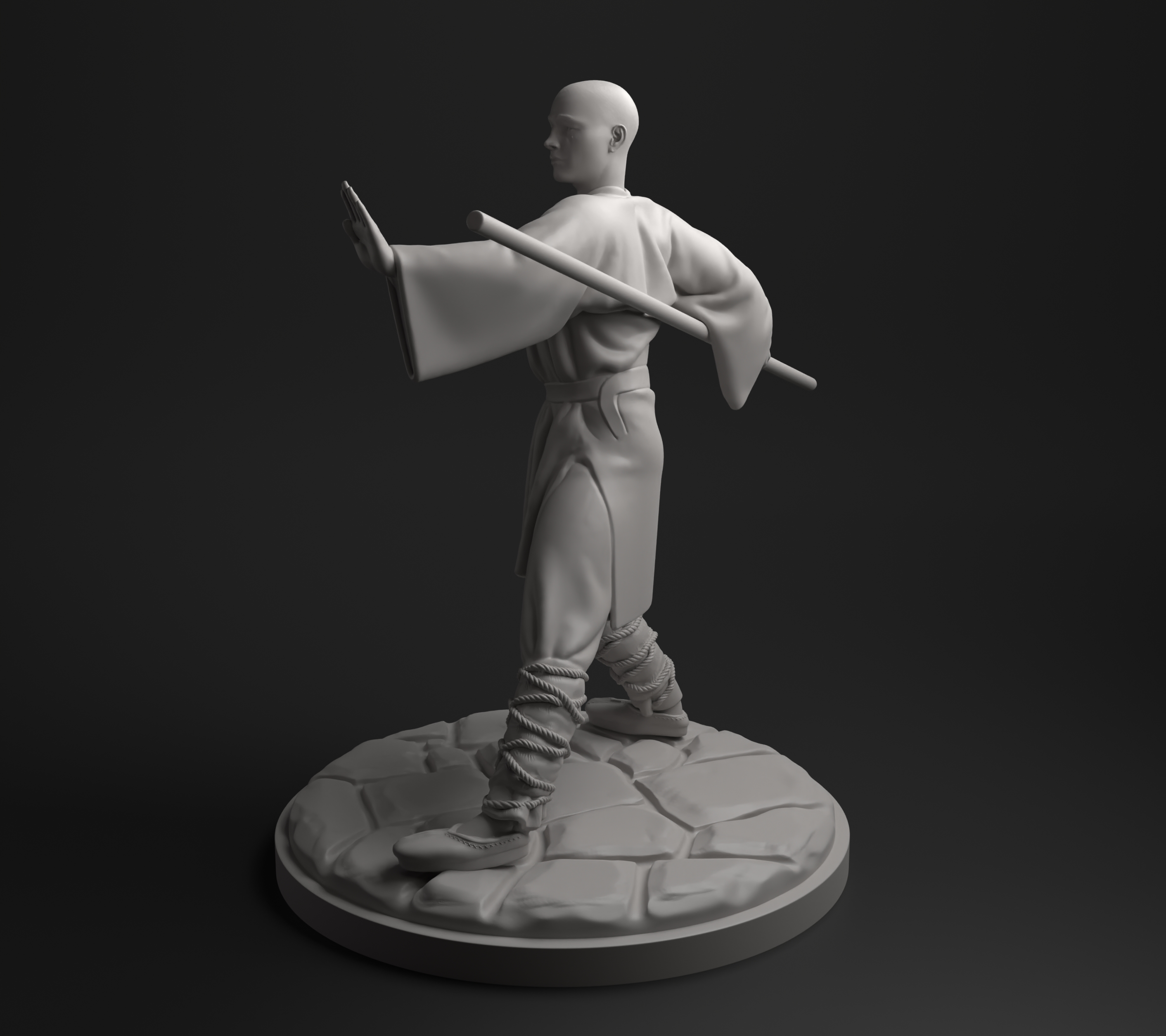 3D file Shaolin monk・3D print object to download・Cults