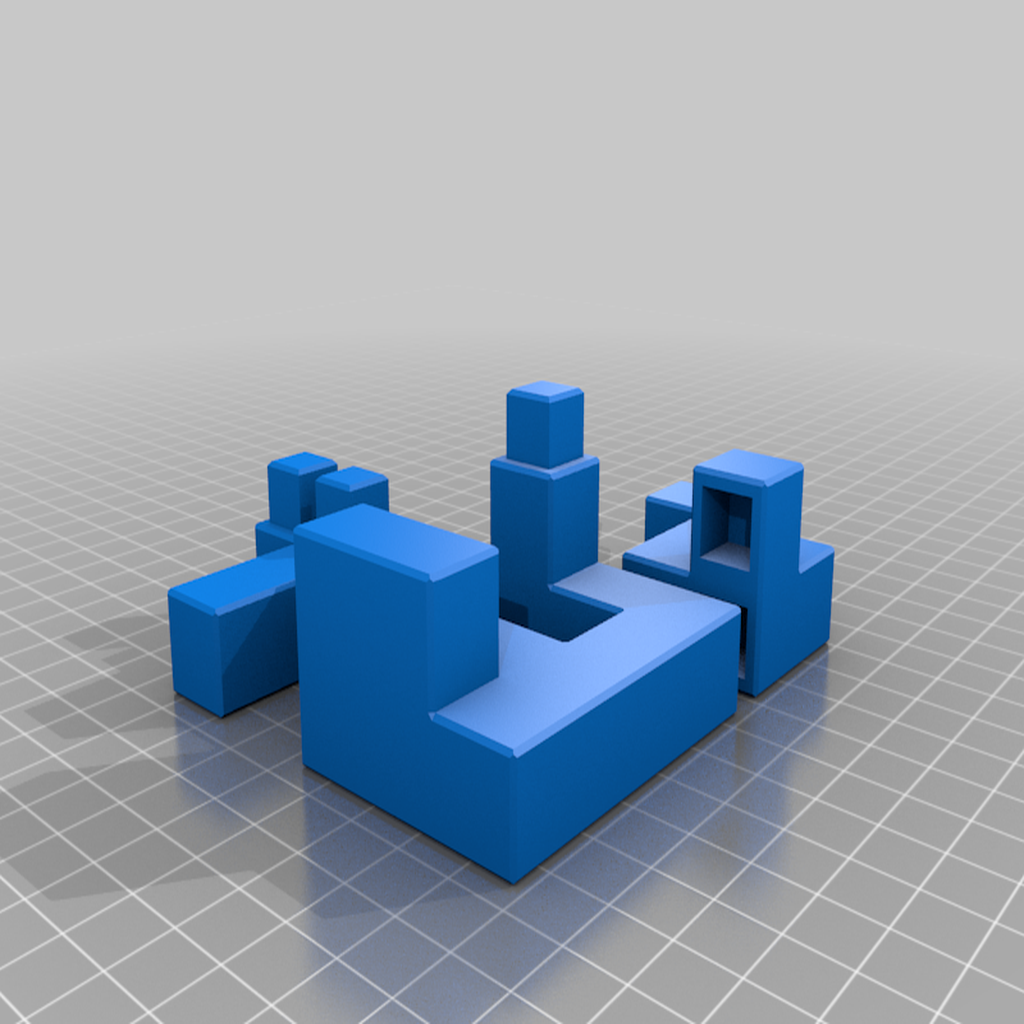 Free STL file Puzzlecad version of dgontier’s Interlocking Puzzle Cube ...