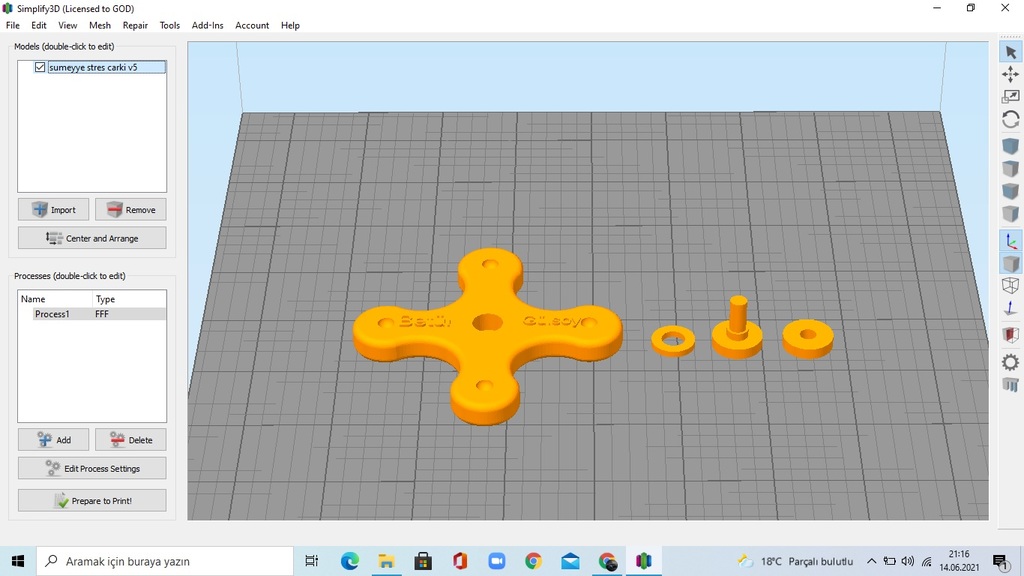 Free 3D file spinner (stres çarkı)・Template to download and 3D print・Cults