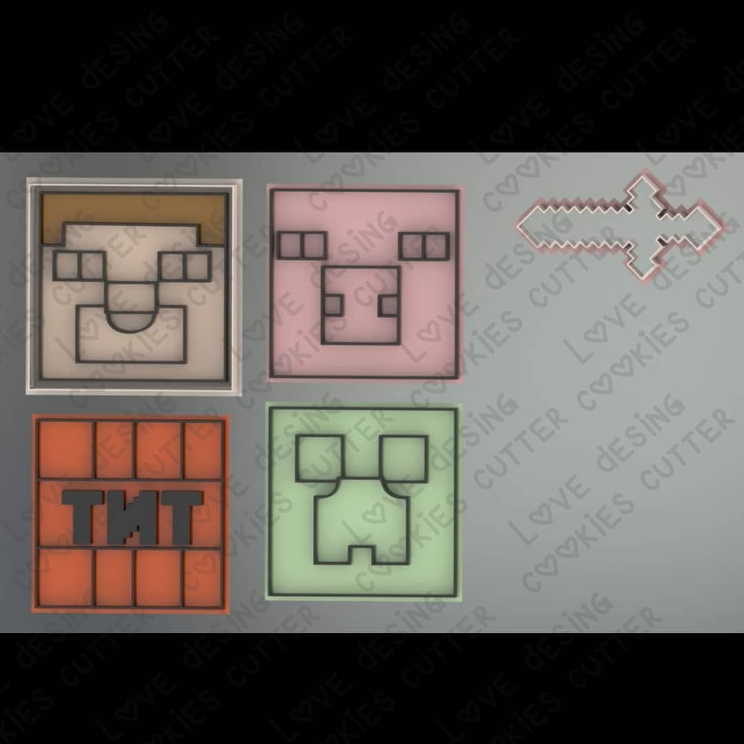 Файл STL minecraft cutter and marker set・3D-печатная модель для ...