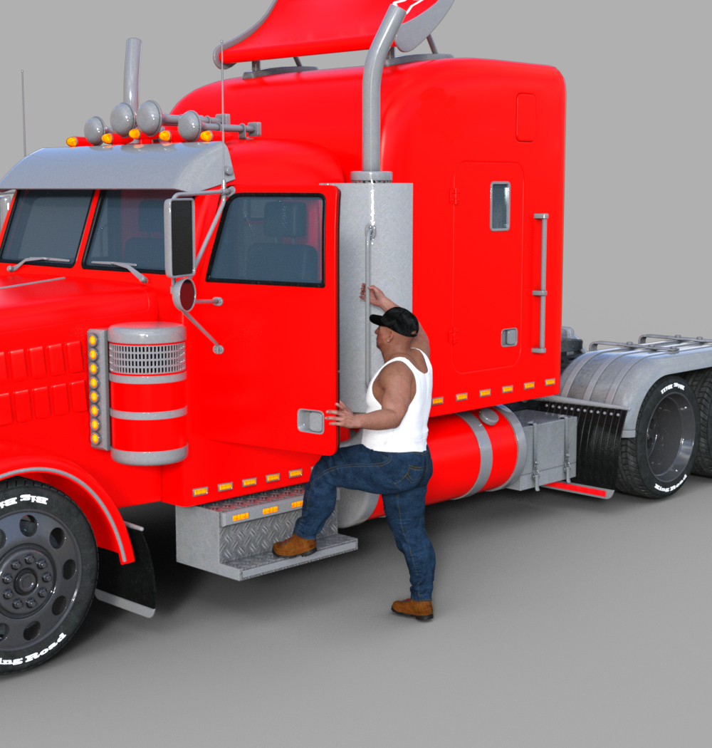 STL file truck driver・3D printer design to download・Cults