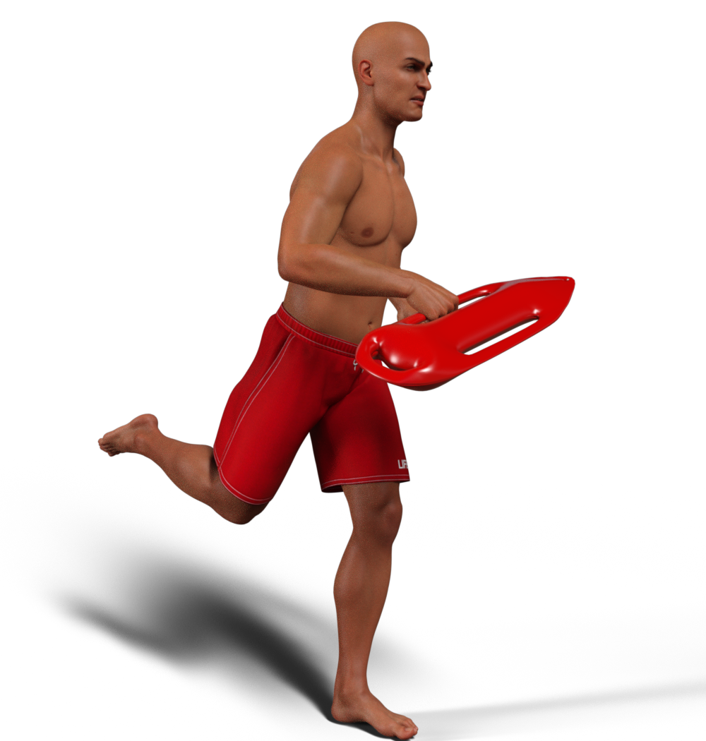 STL file BAYWATCH LIFEGUARD MAN 1・3D printable design to download・Cults