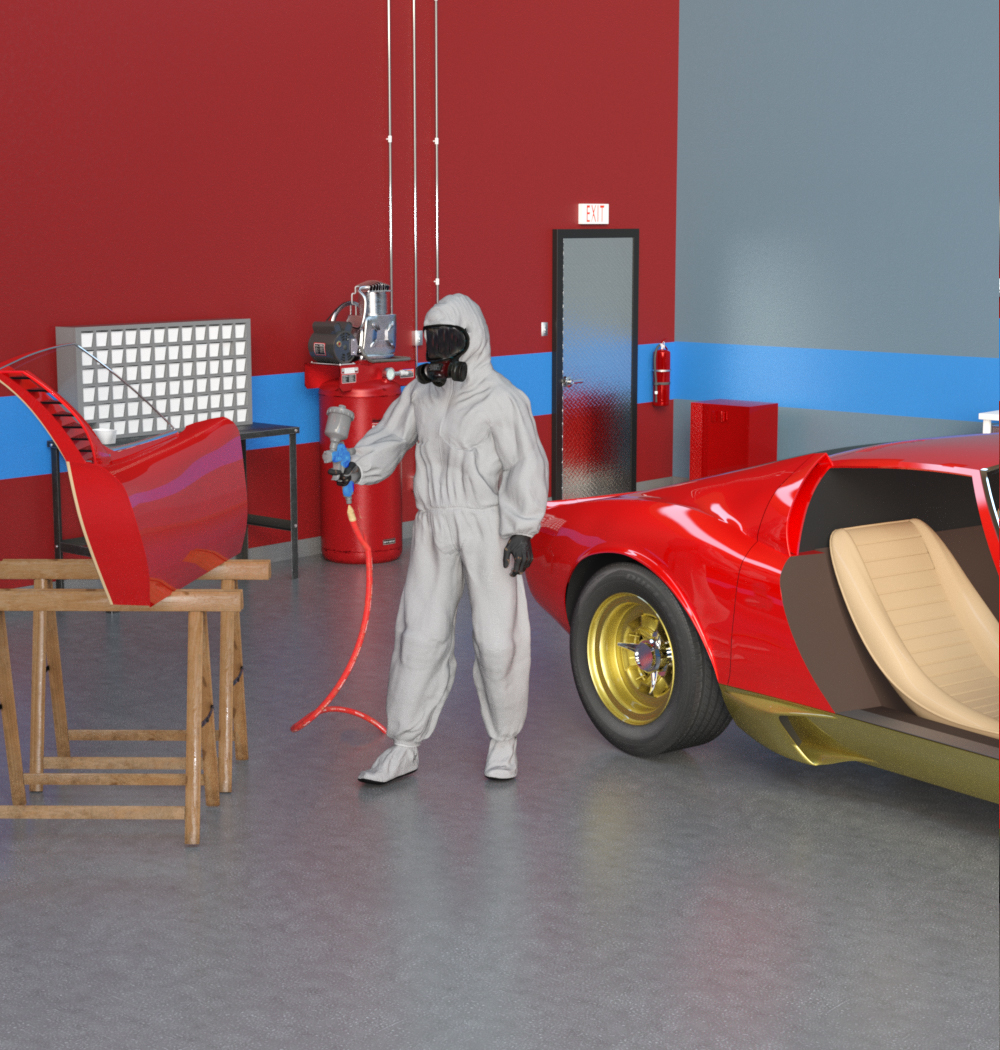 STL file CAR PAINTING MAN 2・3D print design to download・Cults