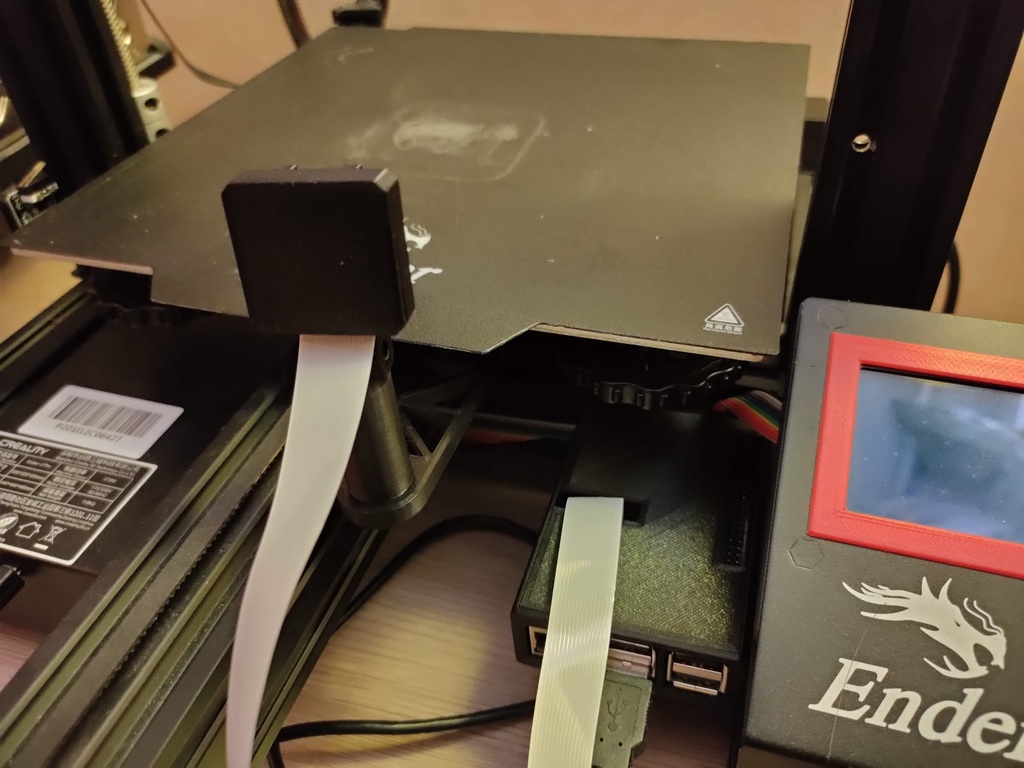 Free 3D file Raspberry Pi Camera Case and Arm for Ender 3・3D print ...