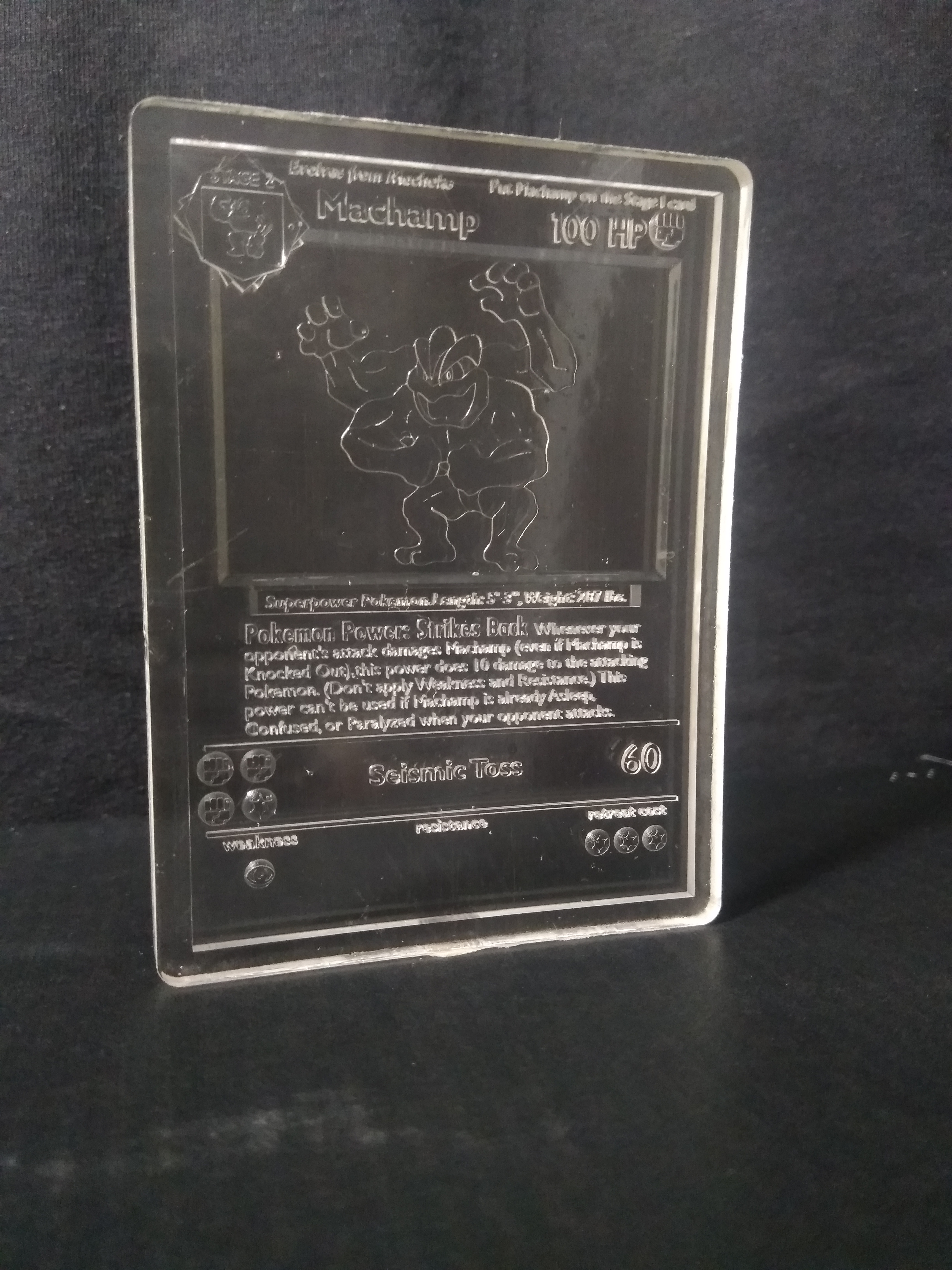 3D file 3D Printed Proxy Pokemon Cards - Machamp・3D printable model to ...