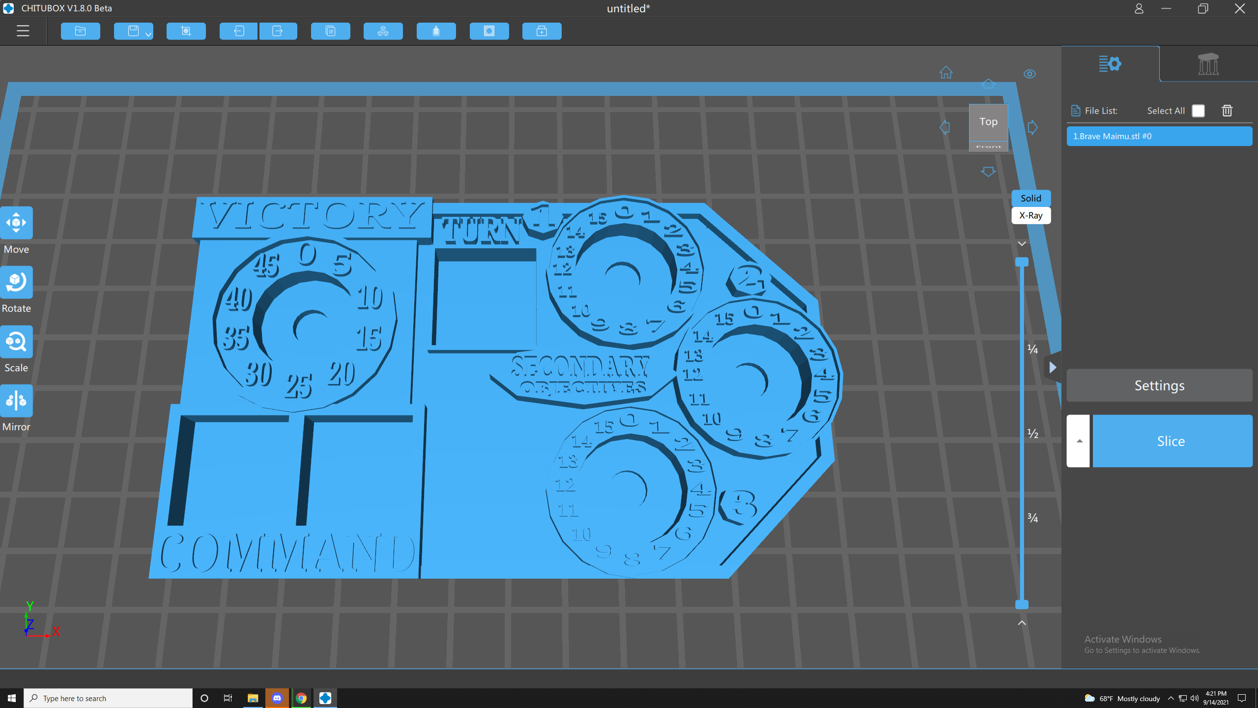 STL file 40k VP CP Turn Magnetized game tracker・3D print object to ...