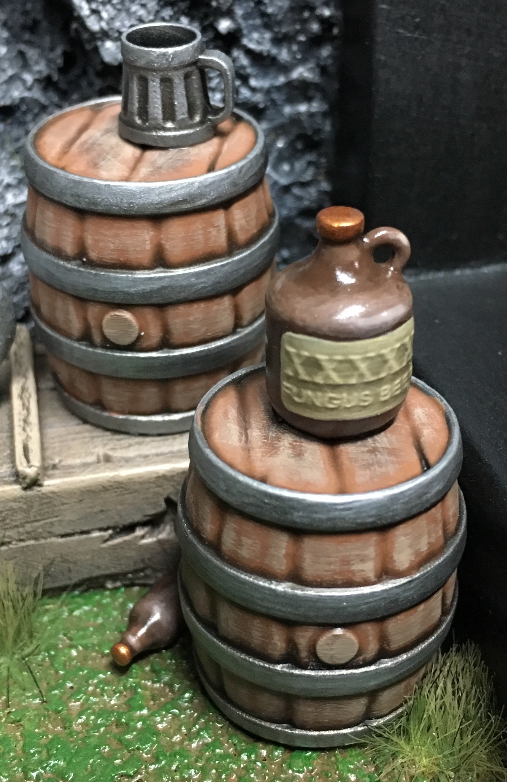 3D file 3D Printable Miniature Barrels,Jugs,Bottles, and Mugs・3D ...