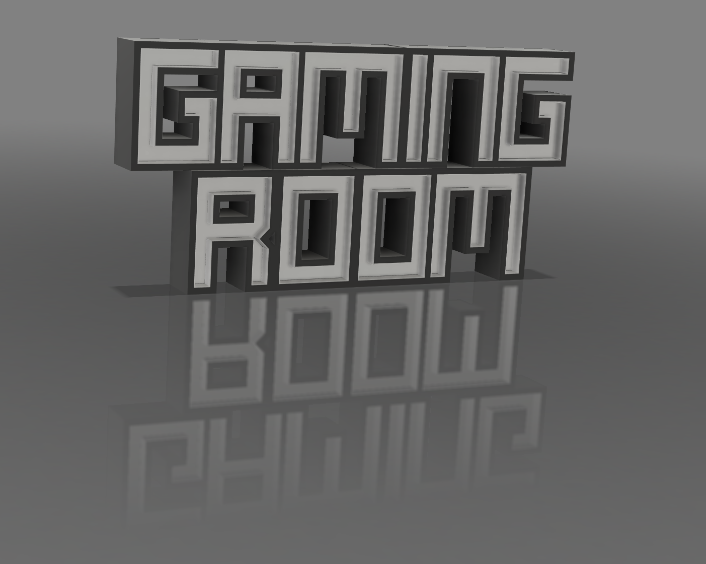 STL file BRIGHT GAMING ROOM 🔆・3D printing template to download・Cults
