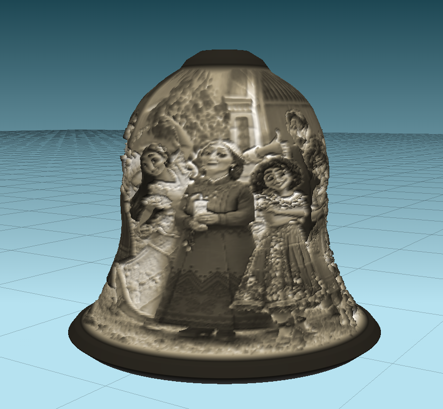 STL file LUMINOUS BELL LITHO ENCANTO・3D printer model to download・Cults