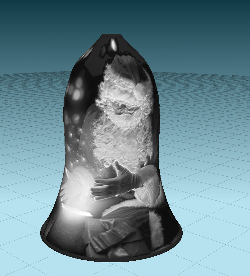 STL file Santa Claus bell・Template to download and 3D print・Cults