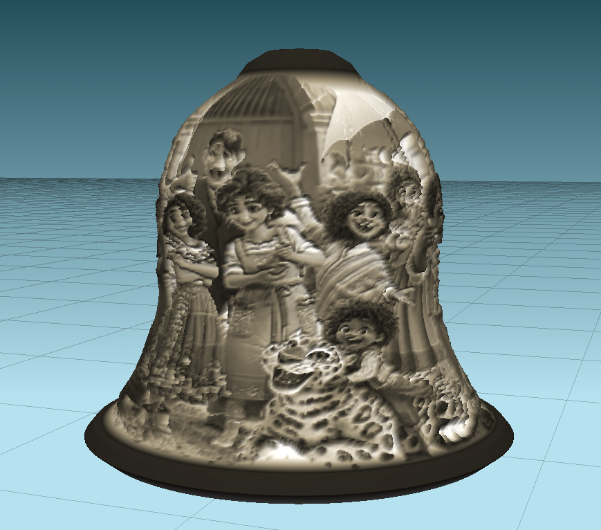 STL file LUMINOUS BELL LITHO ENCANTO・3D printer model to download・Cults