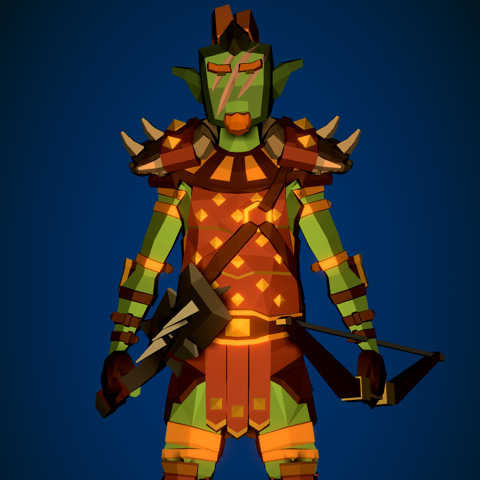 STL file Fantasy Goblin Fighter・Template to download and 3D print・Cults