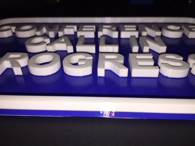 Free STL file Conference Call Door Sign 🤙・3D printer design to download ...