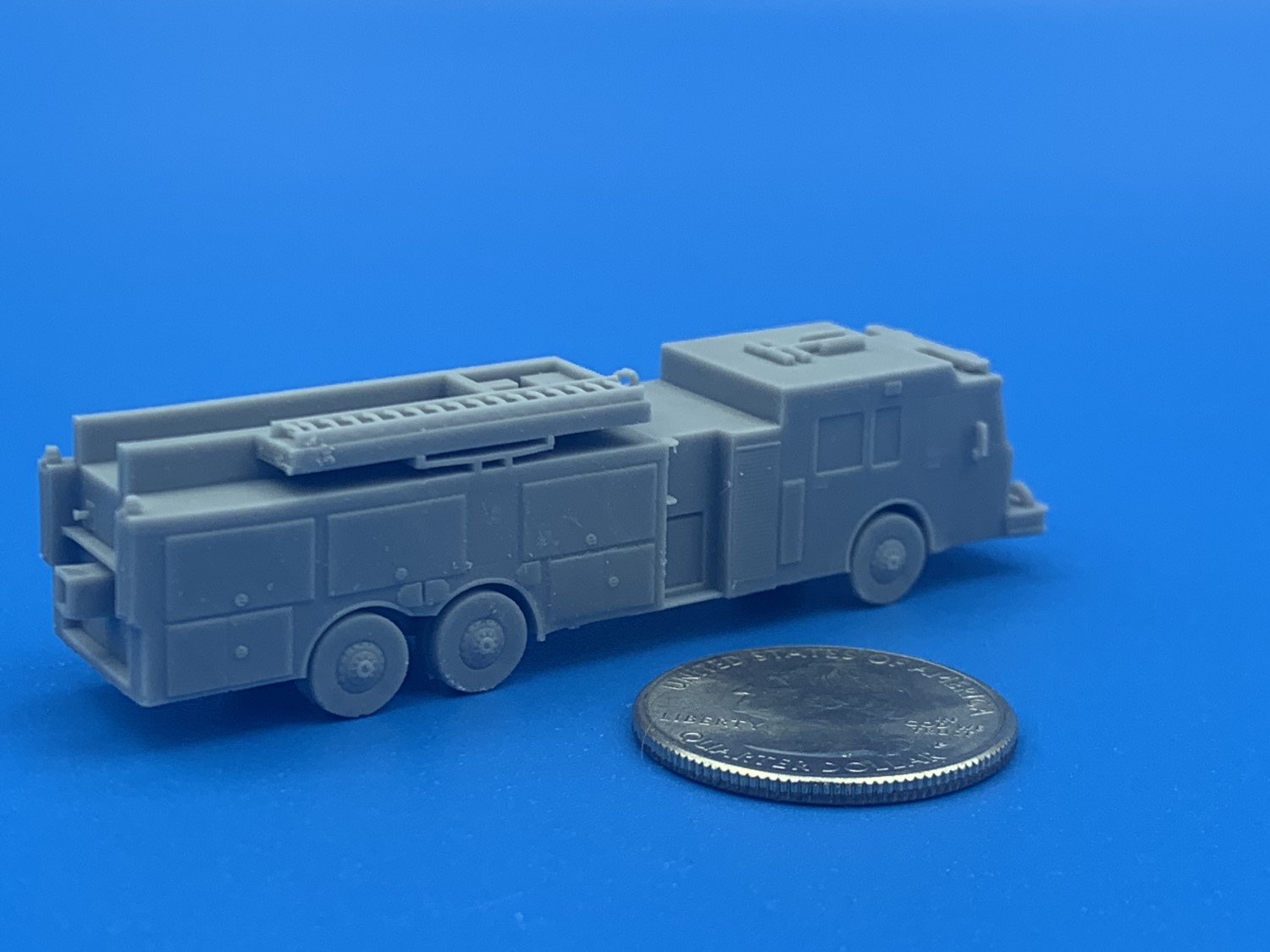 STL file Fire Truck Pumper Tanker N-Scale・3D print design to download・Cults