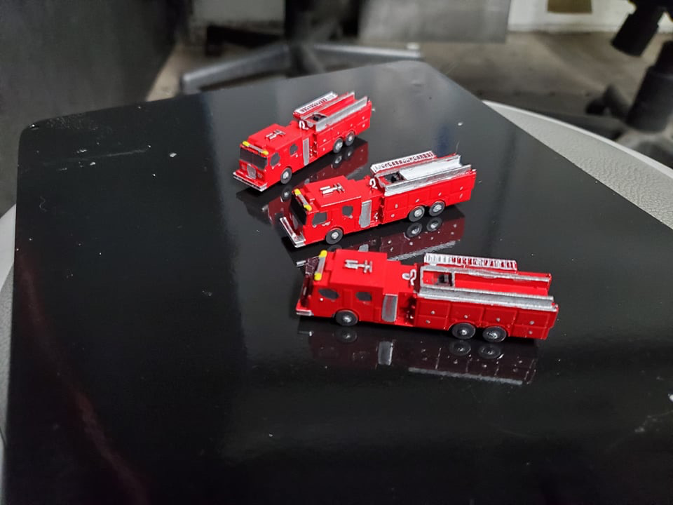 STL file Fire Truck Pumper Tanker N-Scale・3D print design to download・Cults