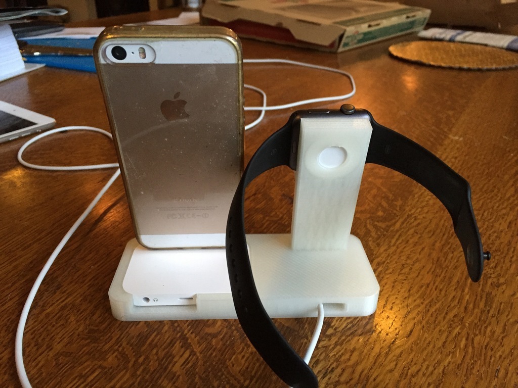 Free 3D file Apple Watch & iPhone (5/6/6+) Combo Dock 🍎・3D print design ...