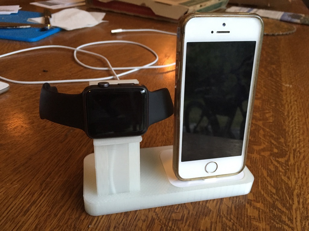 Free 3D file Apple Watch & iPhone (5/6/6+) Combo Dock 🍎・3D print design ...