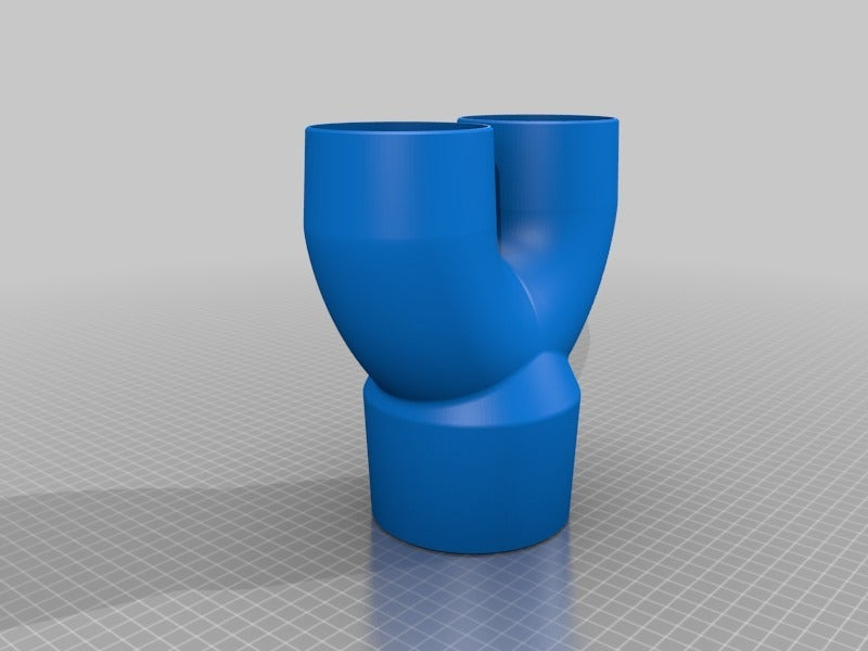 Free STL file 2 3" into 1 4" Duct Y Adapter・3D printable object to ...