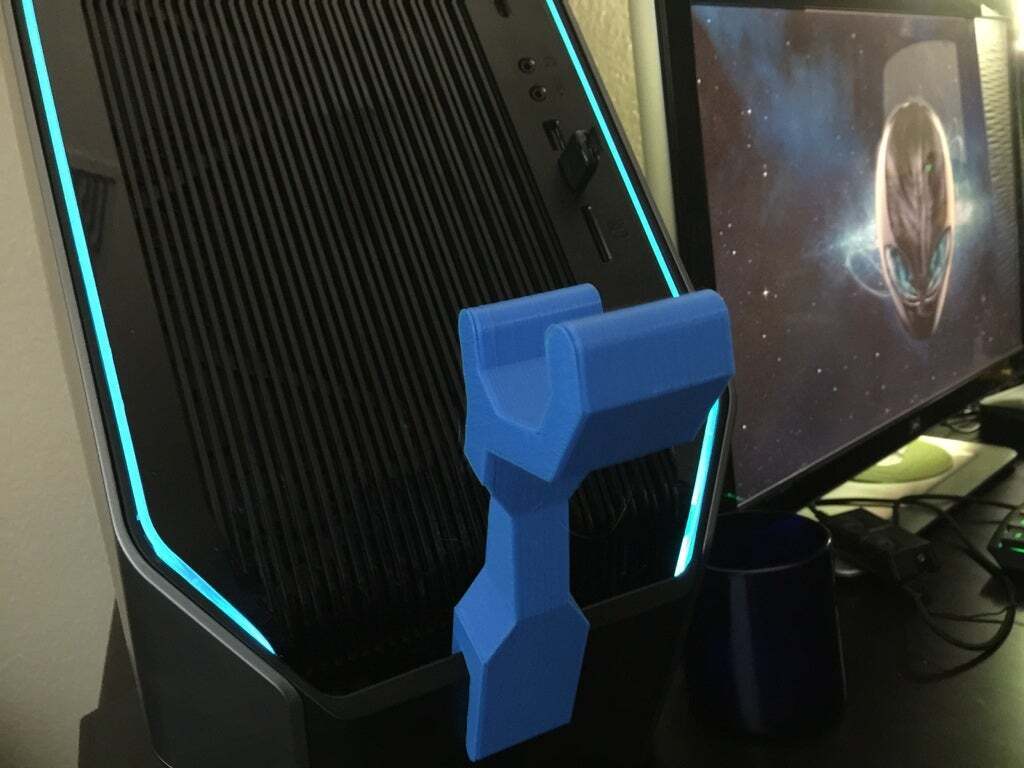 Free STL file Headphone Hook for Alienware Area-51 (Triad Case)・3D ...