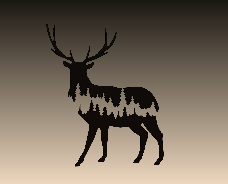 STL file 2d deer・3D printing design to download・Cults