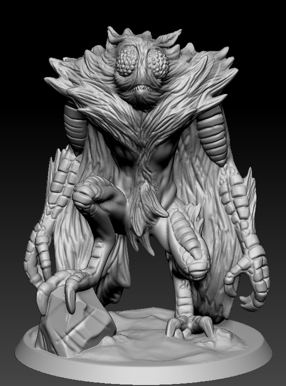 STL file Mothman Miniature 👹・3D printing design to download・Cults