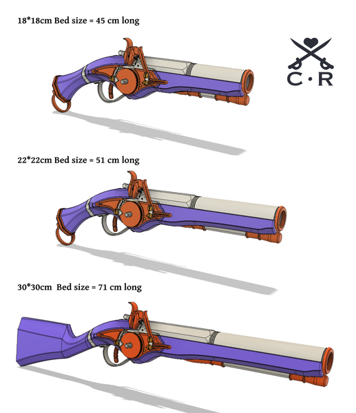 3D file Wheellock Musket Blaster・3D print model to download・Cults