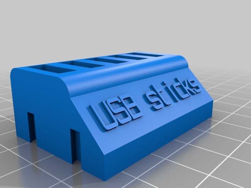 Free STL file USB Holder・Object to download and to 3D print・Cults