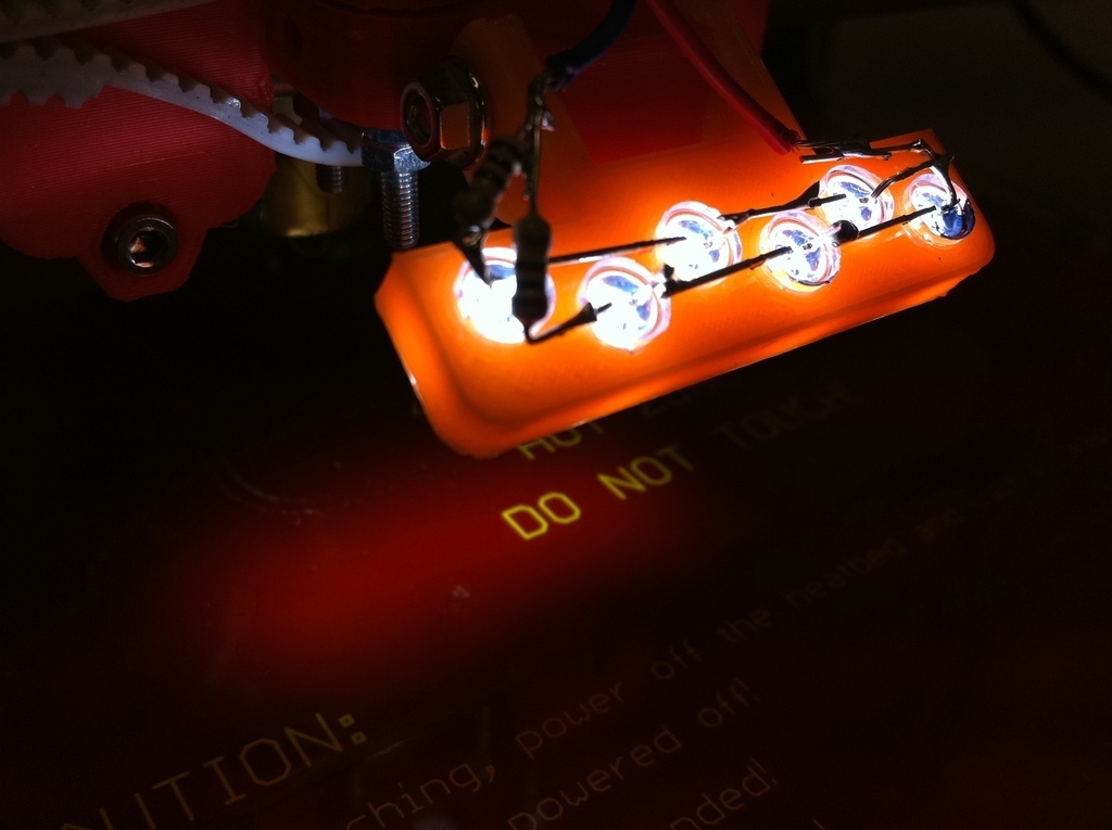 Free STL file 5mm LED holder for dual fan x carriage・3D printable model ...