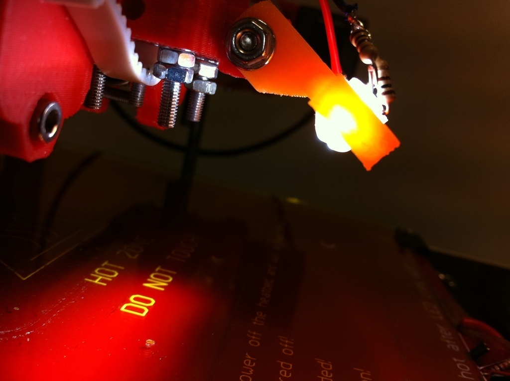 Free STL file 5mm LED holder for dual fan x carriage・3D printable model ...