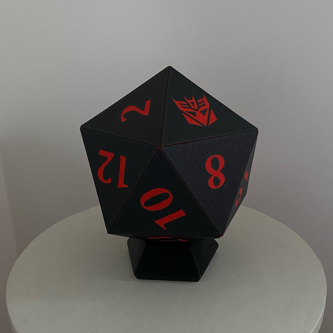 3D file D20 Lamp・Model to download and 3D print・Cults